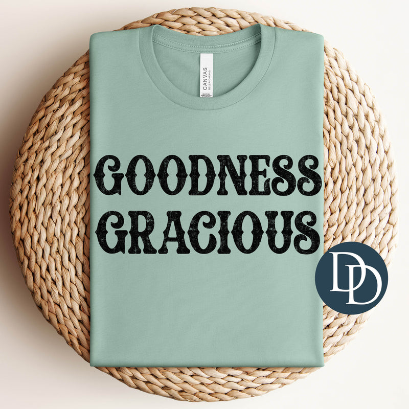 Goodness Gracious Curly with Hat Design (Black Ink) *Screen Print Tran ...